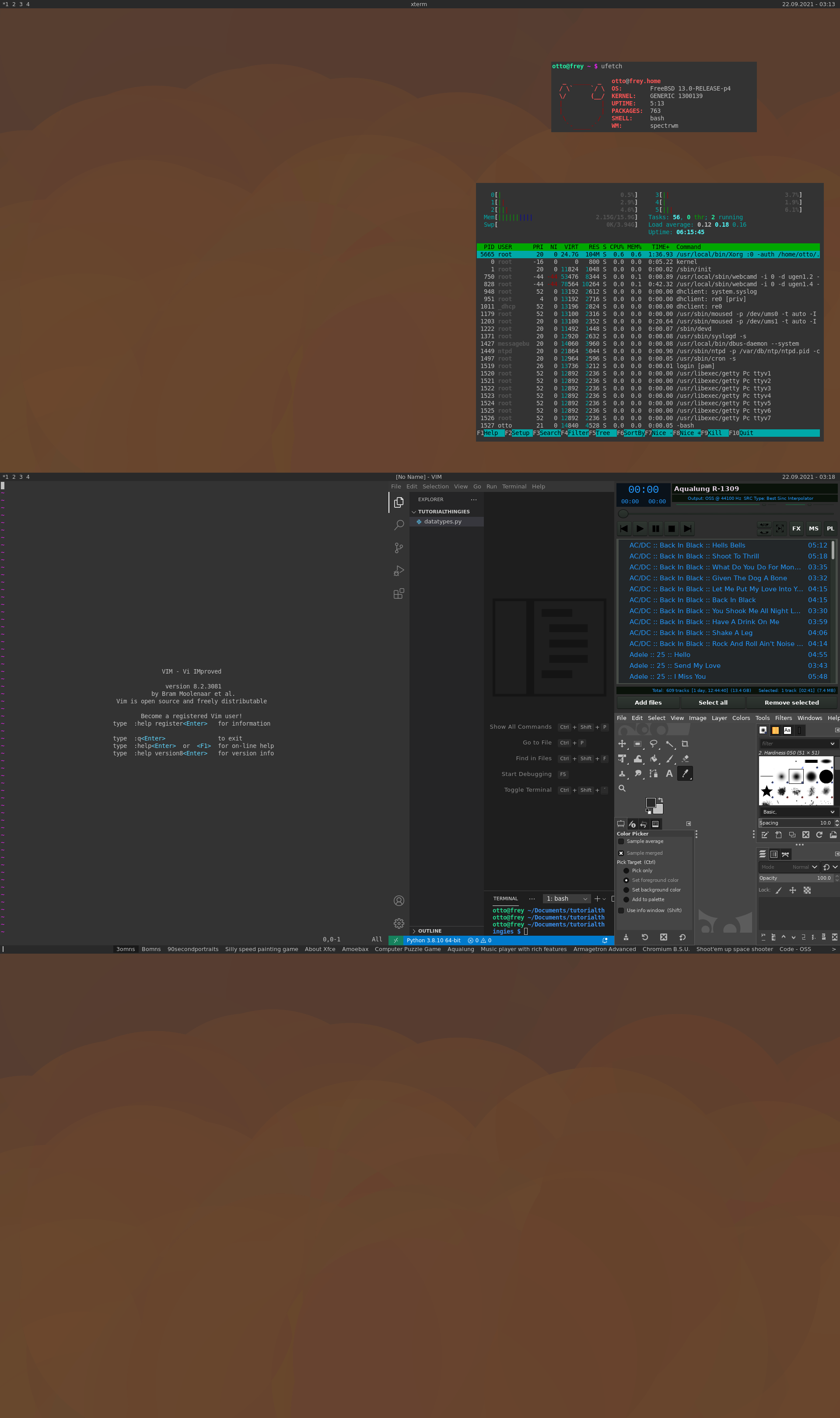 GitHub - ottop/spectrwmconfig: Configs for spectrwm