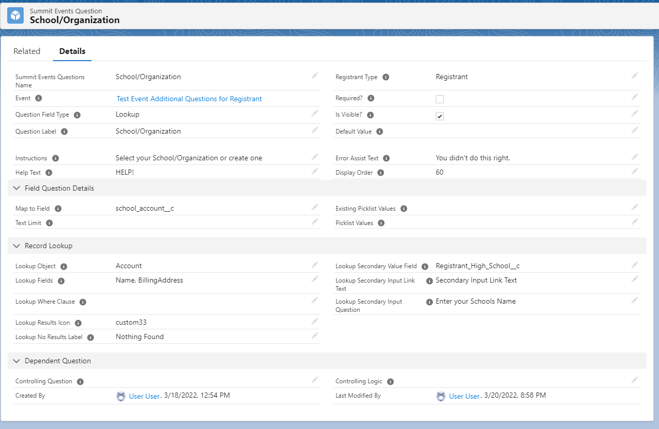 [BUG] Lookup Field Type not functioning in Scratch Org · Issue #380 · SFDO-Community/Summit ...