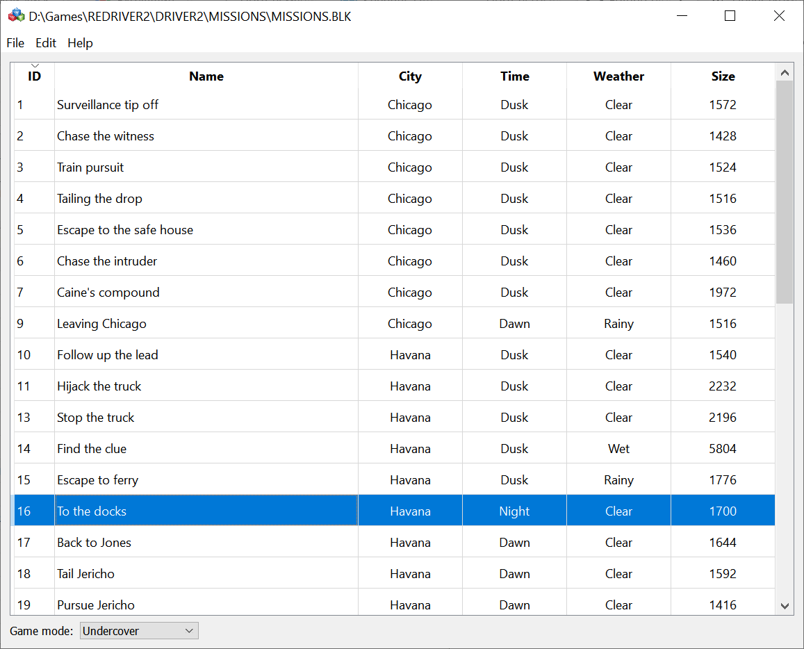 GitHub - Aleksei-Miller/blocks: A tool to extract, replace the missions of the games Driver: You ...