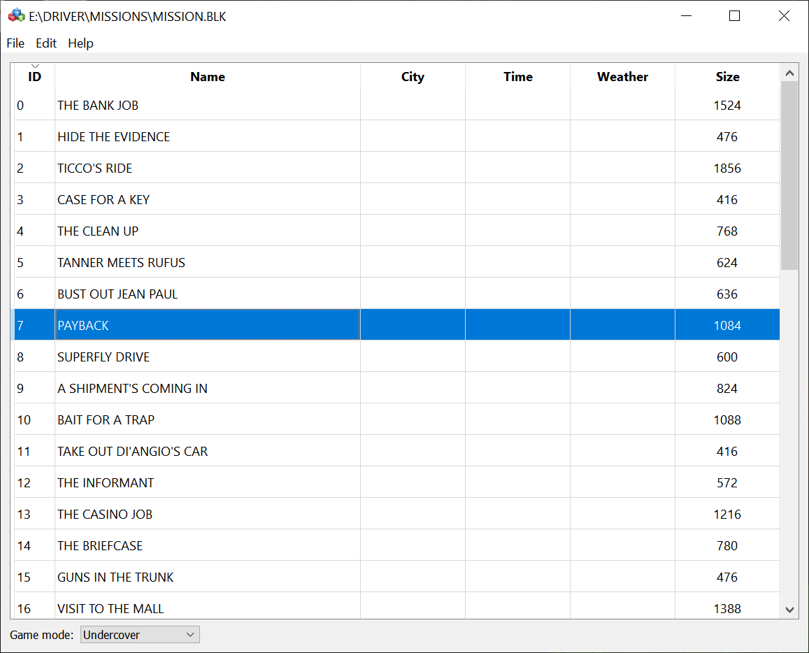GitHub - Aleksei-Miller/blocks: A tool to extract, replace the missions of the games Driver: You ...