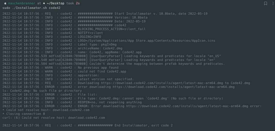 Deprecate Code42 label, no response from vendor about a static URL for ...