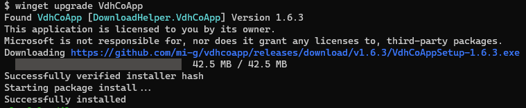 [Bug]: DownloadHelper.VdhCoApp 1.6.3 does not install correctly · Issue ...