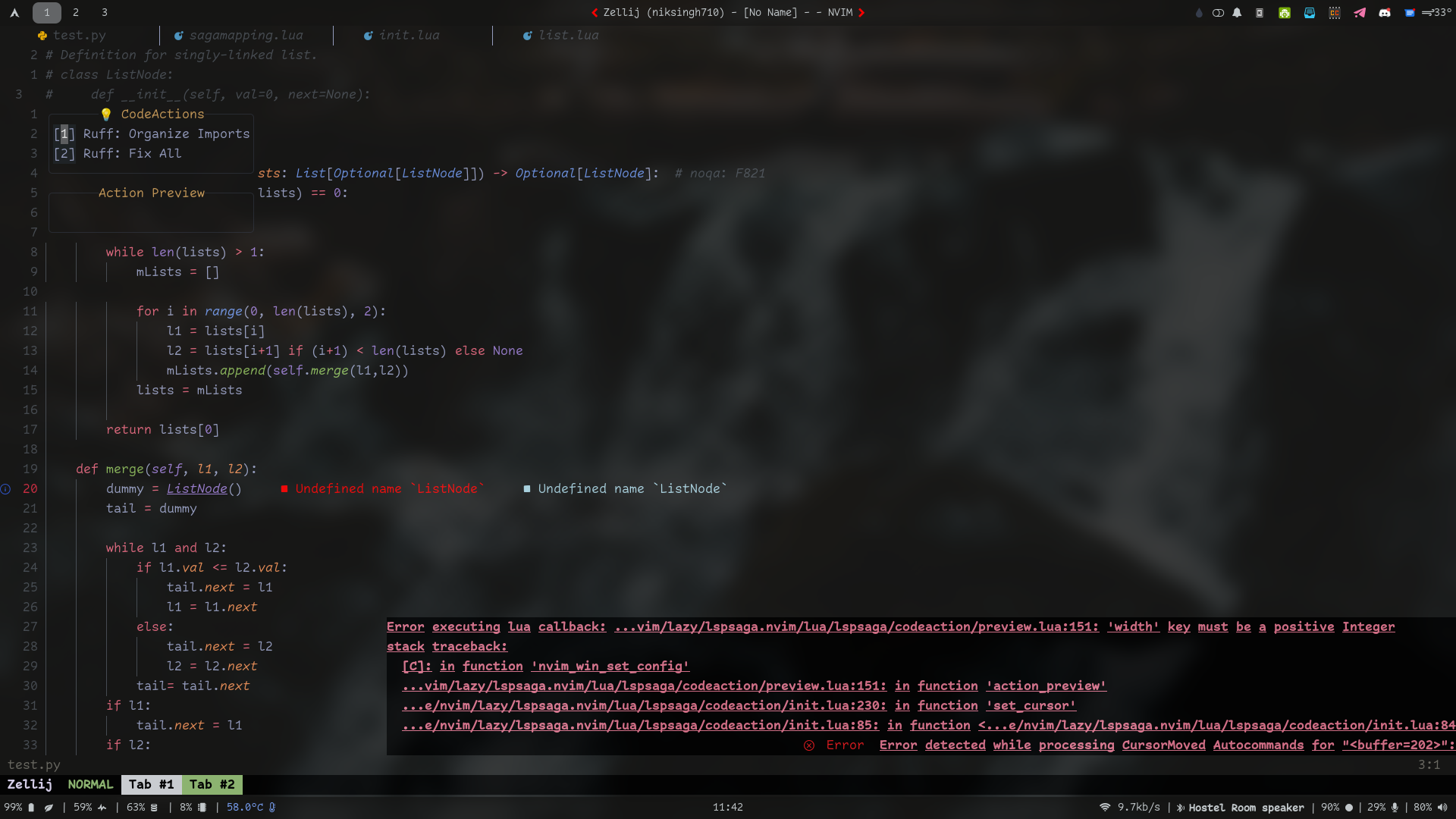 Facing This Error · Issue 1177 · Nvimdevlspsaganvim · Github