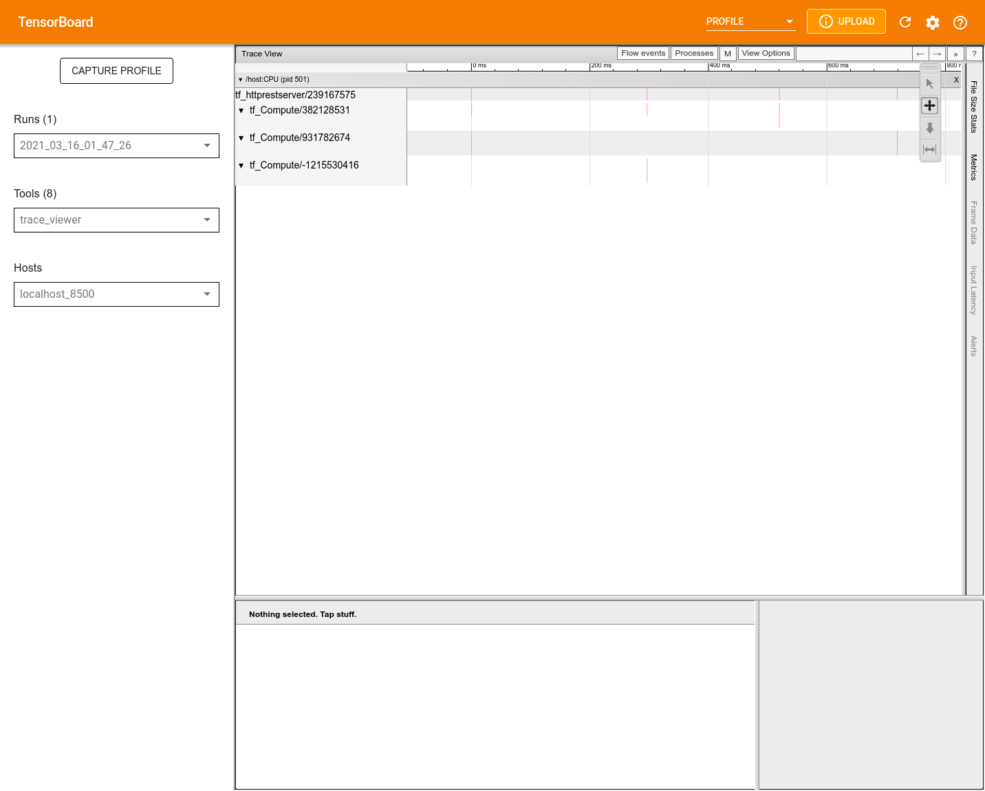 Capture Profile On Tensorboard Profiler Not Capturing The Profiling Data · Issue 1755