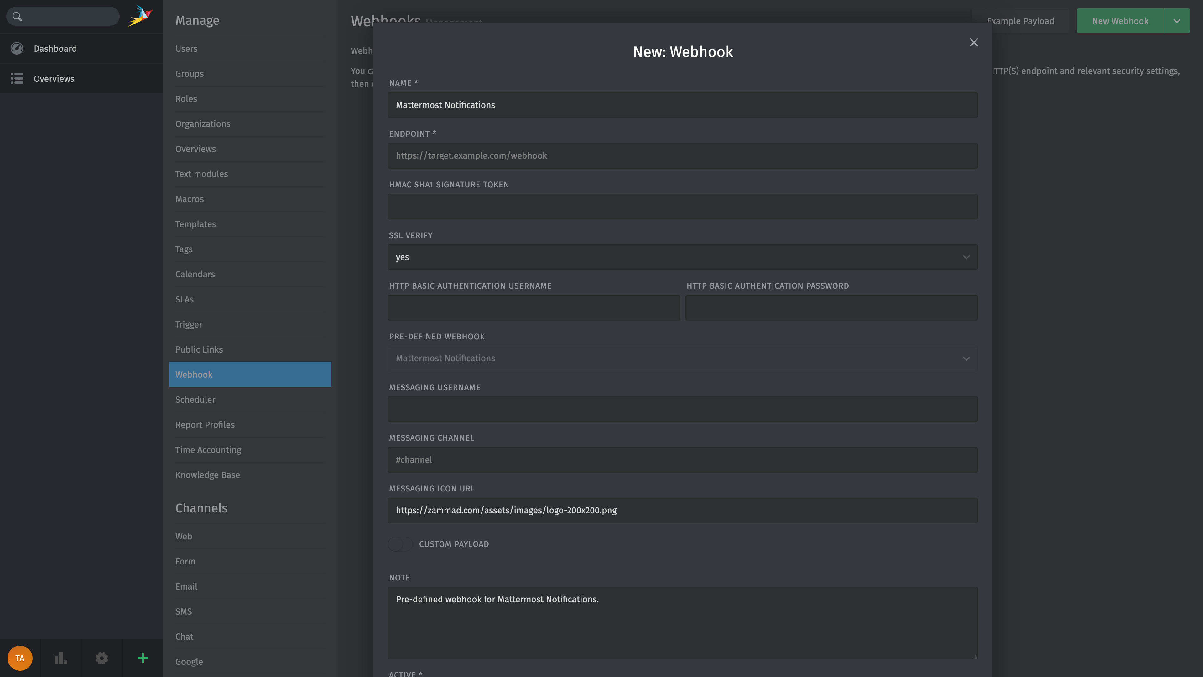 Pre-defined webhooks ready to use · Issue #4482 · zammad/zammad · GitHub