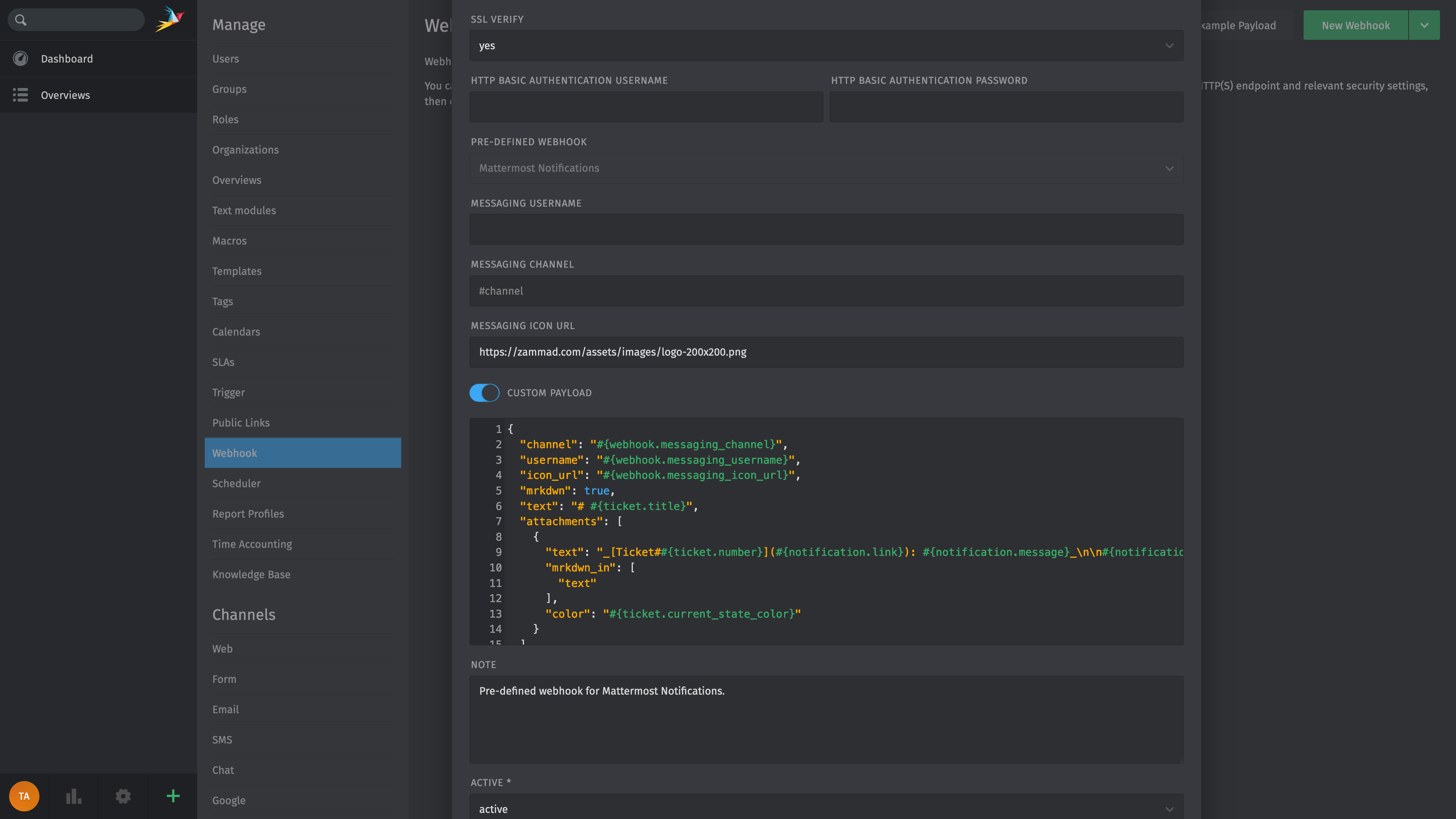 Pre-defined webhooks ready to use · Issue #4482 · zammad/zammad · GitHub