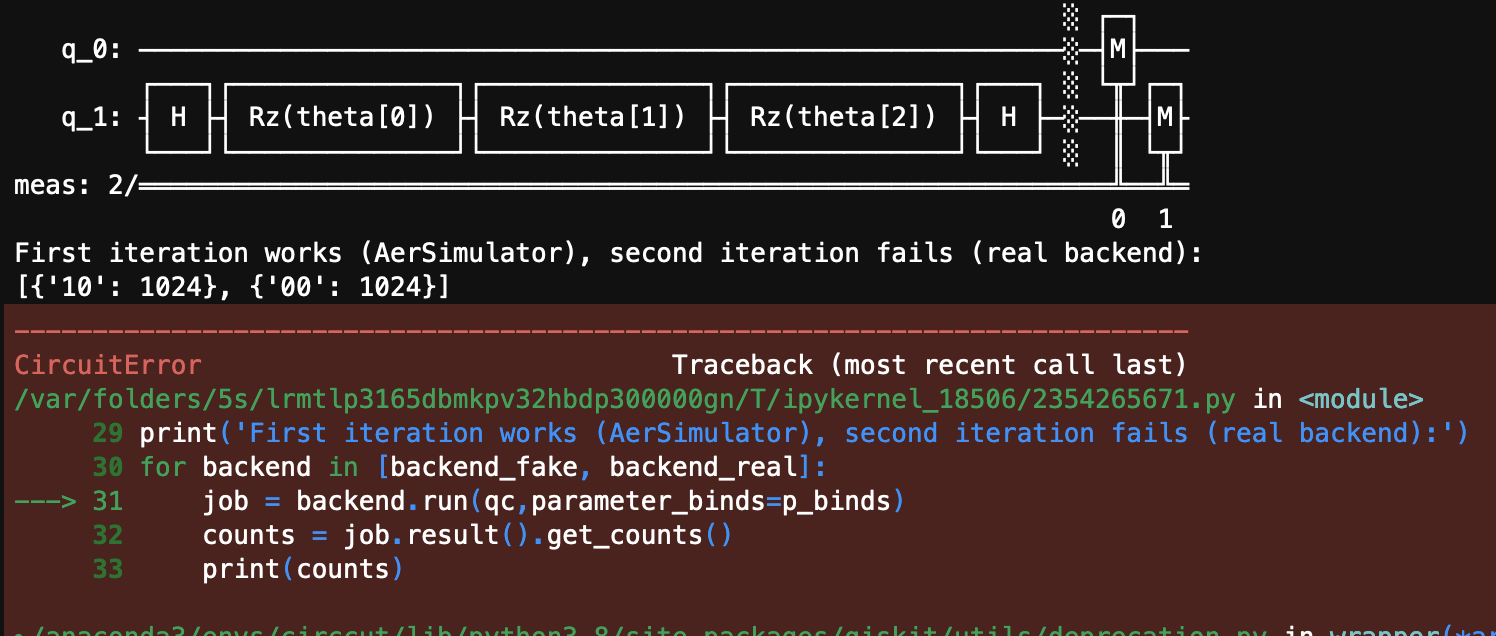 backend.run(parameter_binds=...) fails for real backend (at least some ... backend.run(parameter_binds=...) fails for real backend (at least some ...