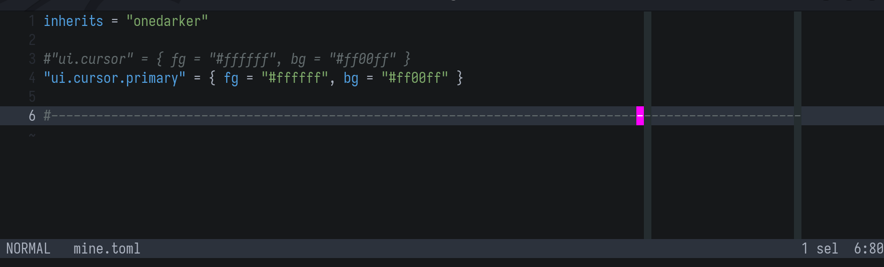 Make ui.cursor.primary bg override ui.virtual.ruler bg so the cursor doesn't "disappear" · Issue ...