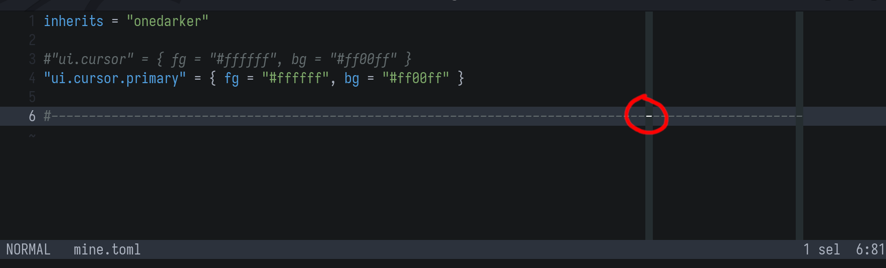 Make ui.cursor.primary bg override ui.virtual.ruler bg so the cursor doesn't "disappear" · Issue ...