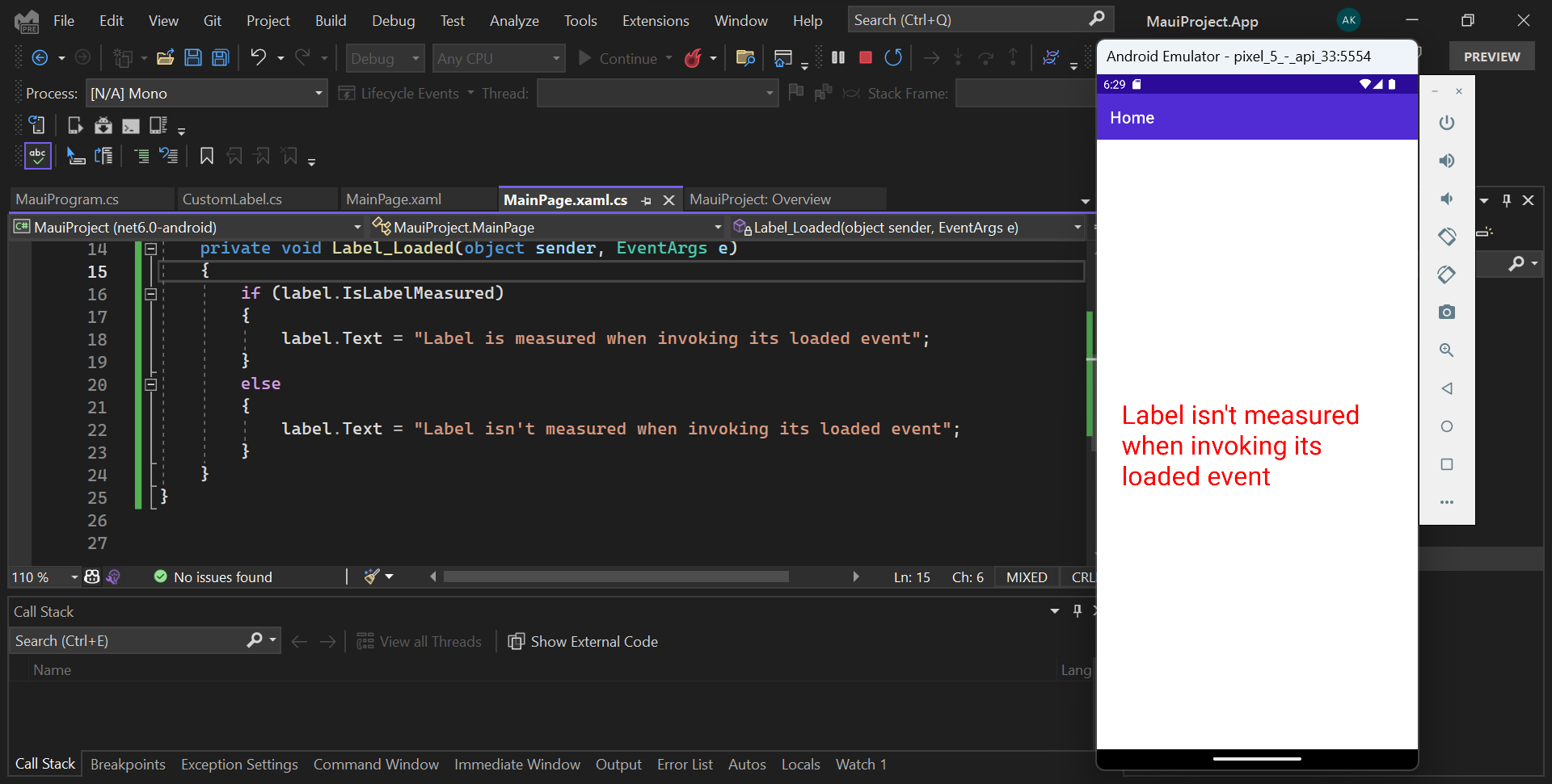 Control's Loaded event invokes before calling its measure override ...