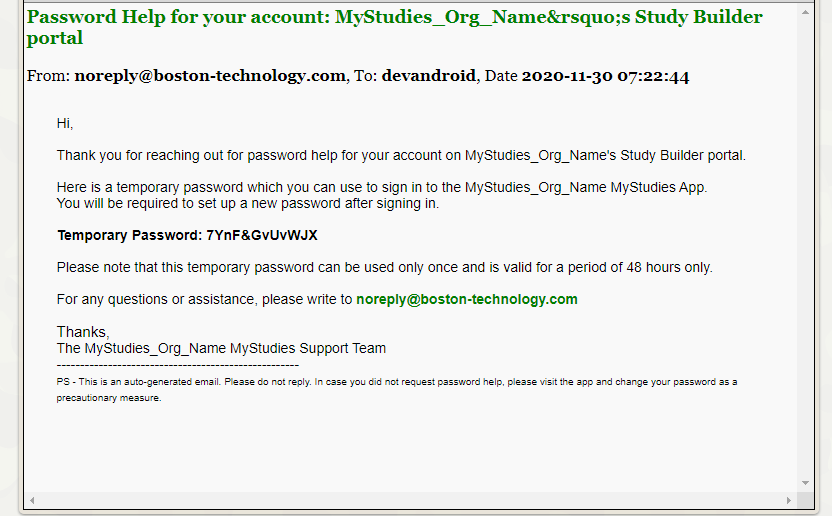 Wrong password reset email sent to participants · Issue #919 · GoogleCloudPlatform/fda-mystudies ...