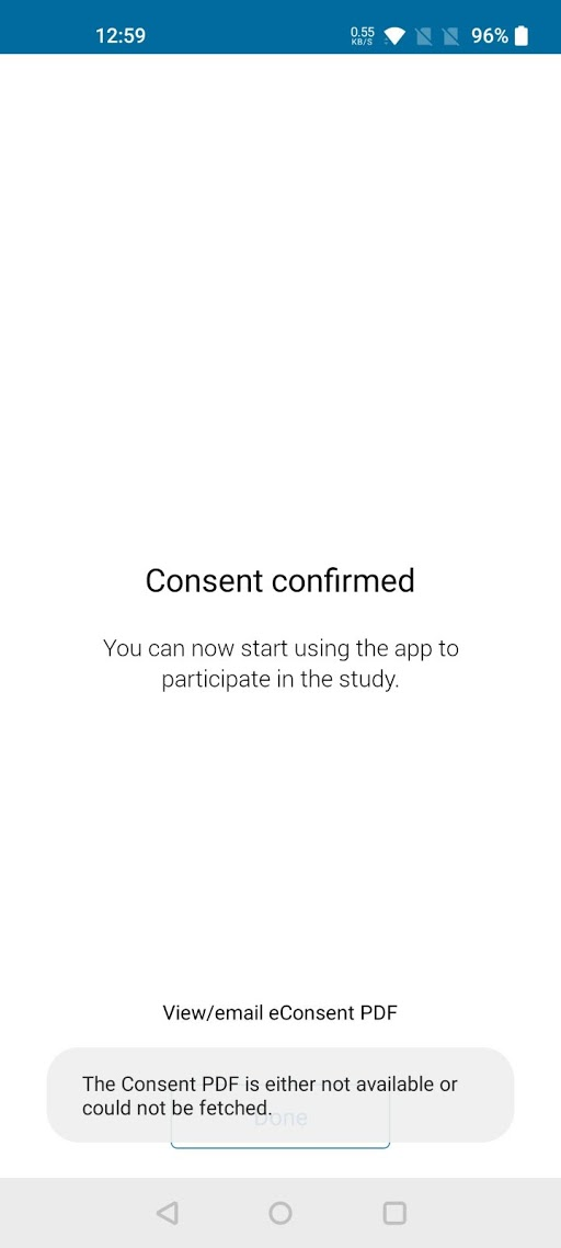[Android] Unable to Share the Consent PDF for the studies which ...