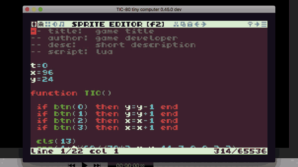 Blank horizontal lines while the screen refreshes · Issue #300 · nesbox/TIC-80 · GitHub