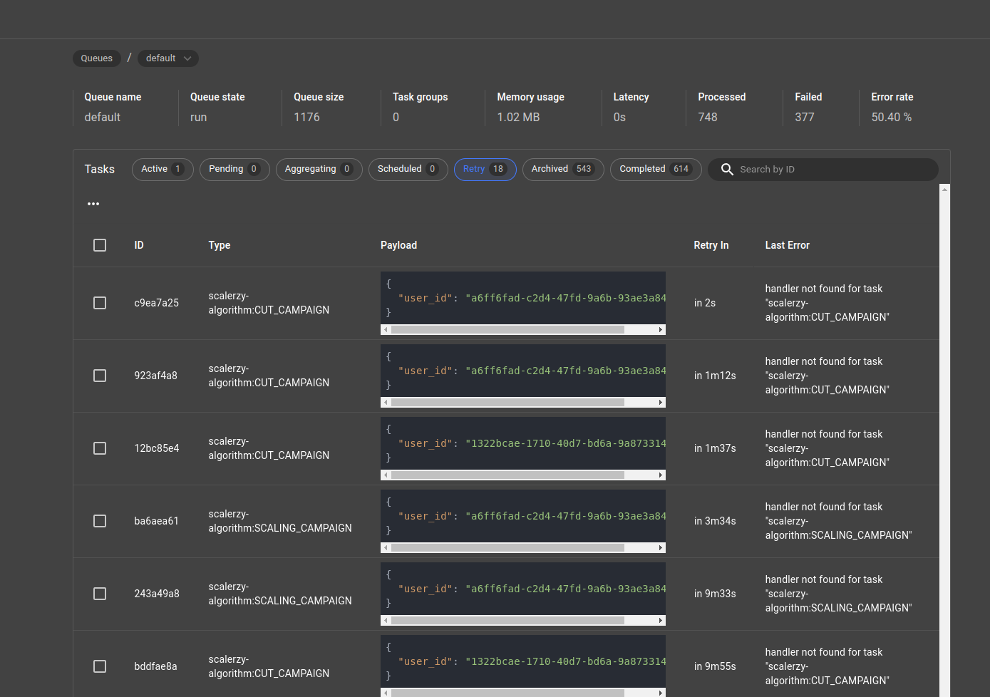 [BUG] Unable to route the task to the correct worker · Issue #586 · hibiken/asynq · GitHub
