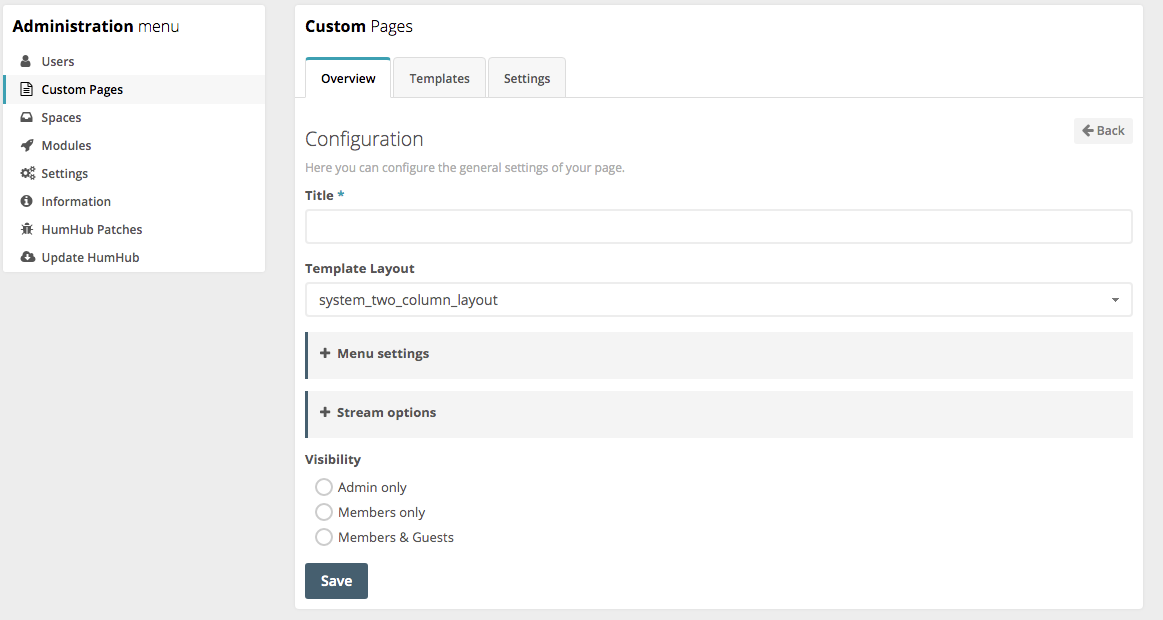 Lost visibility options for snippets since update 1.4.2 · Issue #187 · humhub/custom-pages · GitHub