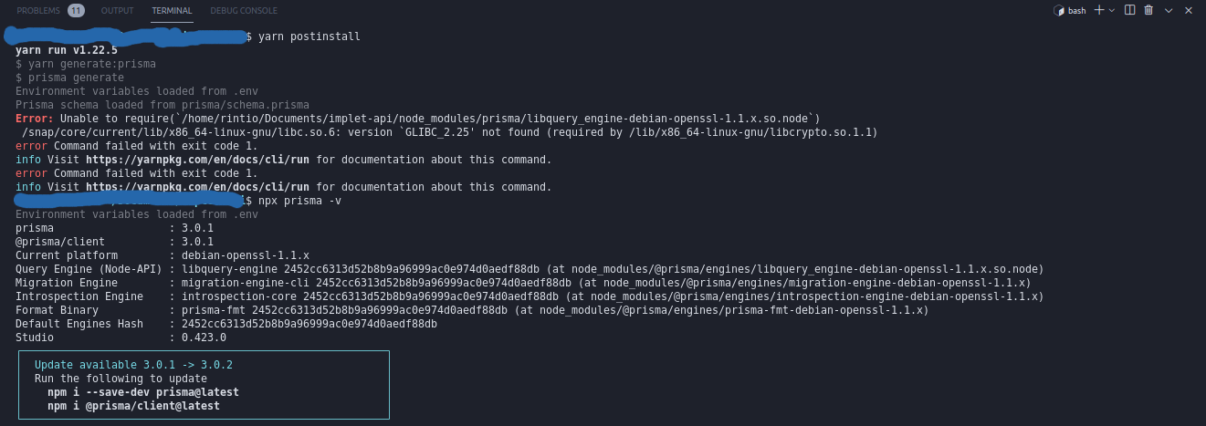 Prisma unable to load glibc with 3.0.1 · Issue #9174 · prisma/prisma ...