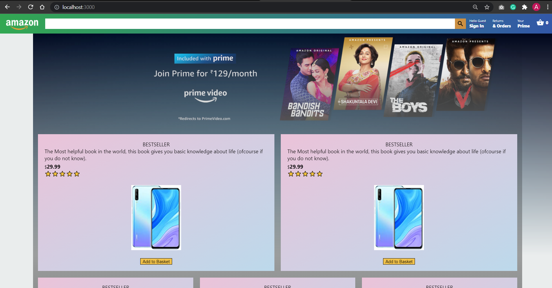 GitHub - AdityaSawant21/Amazon-clone: Made a responsive Amazon website with all e-commerce ...