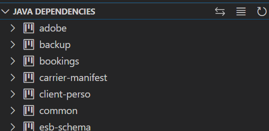 No dependancies shown in JAVA DEPENDANCIES EXPLORER ( using ssh remote ...