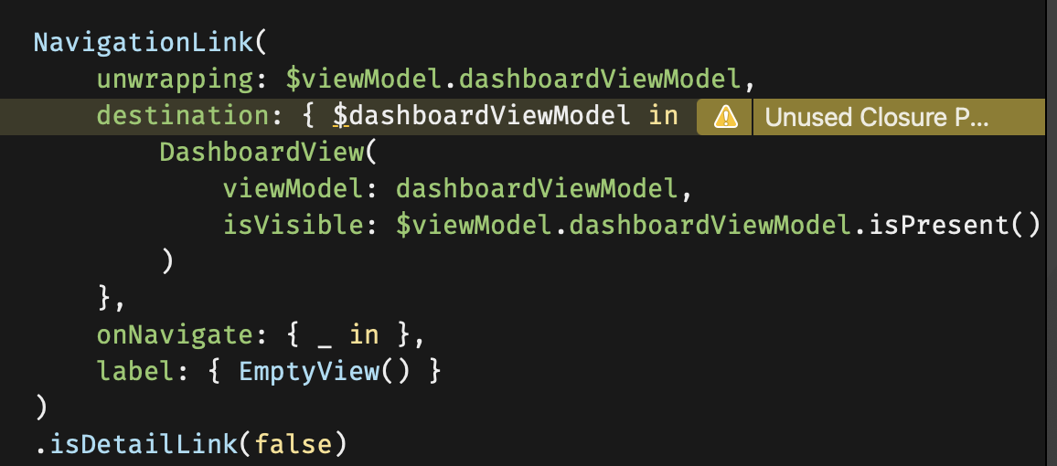 unused_closure_parameter false positive with SwiftUI Binding · Issue #3790 · realm/SwiftLint ...