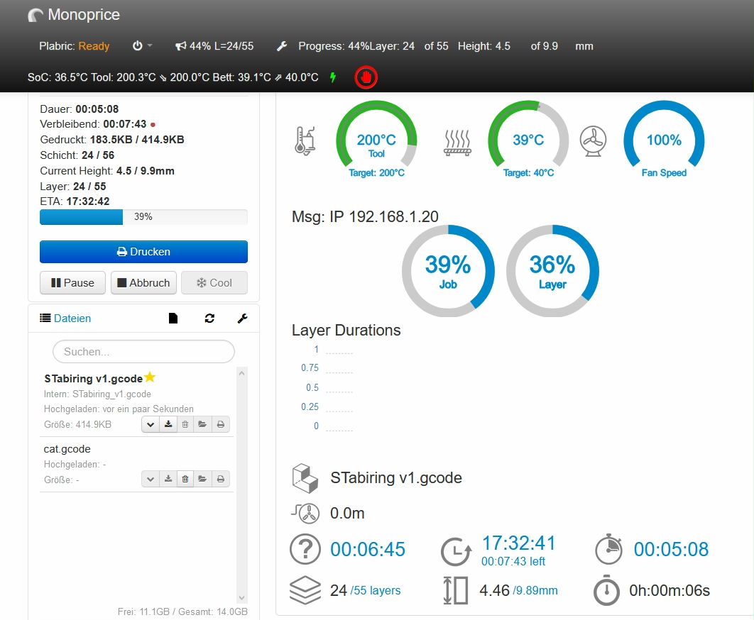 No more "Layer Durations" · Issue #148 · OllisGit/OctoPrint-DisplayLayerProgress · GitHub