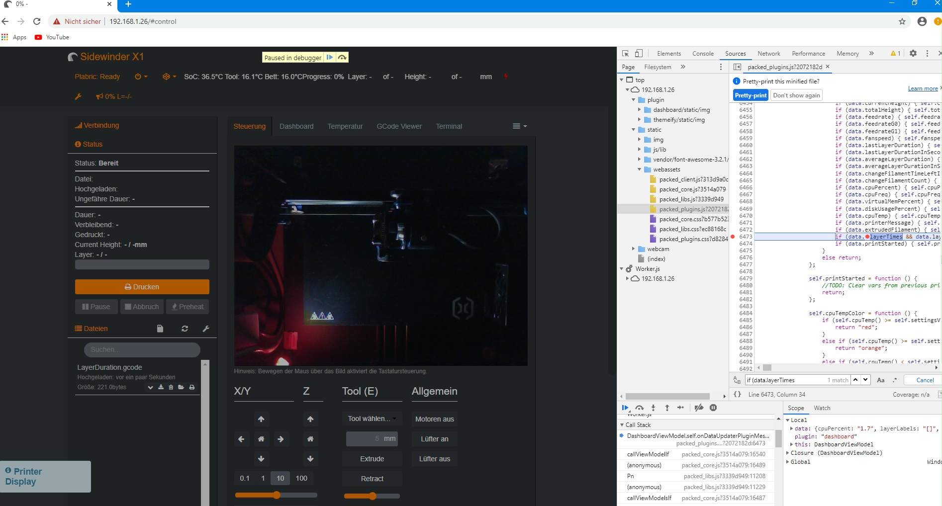 No more "Layer Durations" · Issue #148 · OllisGit/OctoPrint-DisplayLayerProgress · GitHub