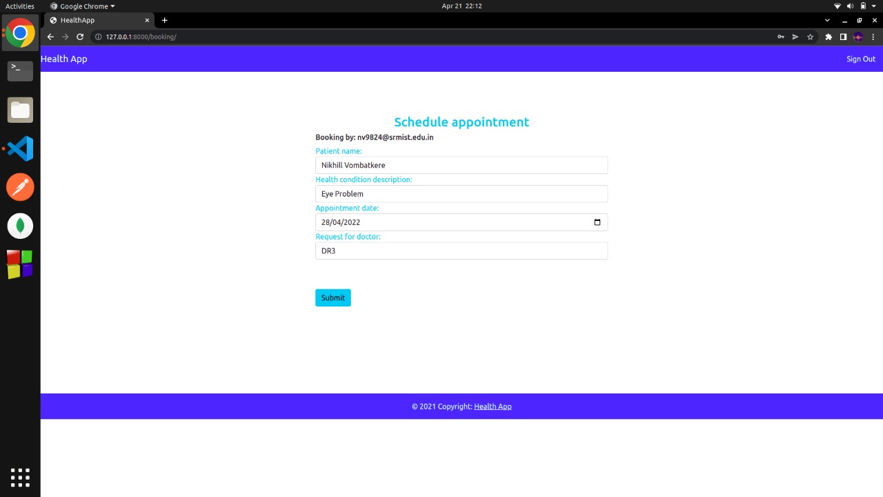 GitHub - NVombat/HealthCareWebApp: Web Application For Health Care ...