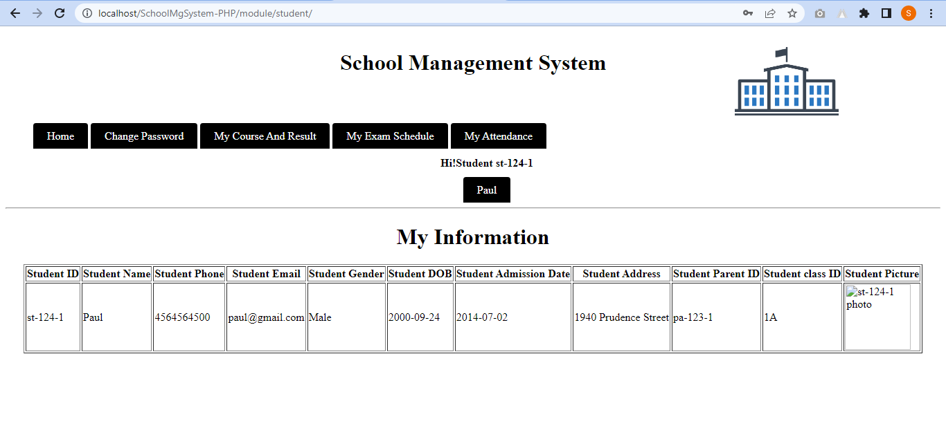 GitHub - sb6901/School-Management-System: It is a DBMS project based on ...