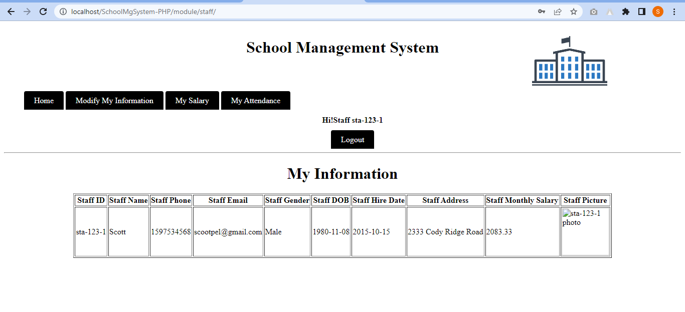 GitHub - sb6901/School-Management-System: It is a DBMS project based on ...