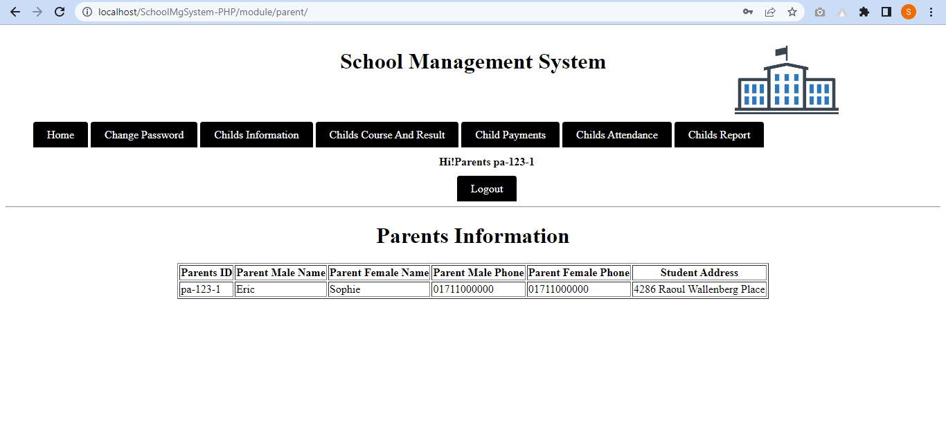 GitHub - sb6901/School-Management-System: It is a DBMS project based on ...