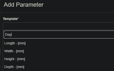 Dropdown filter not working when adding parameter to part. · Issue #2494 · inventree/InvenTree ...