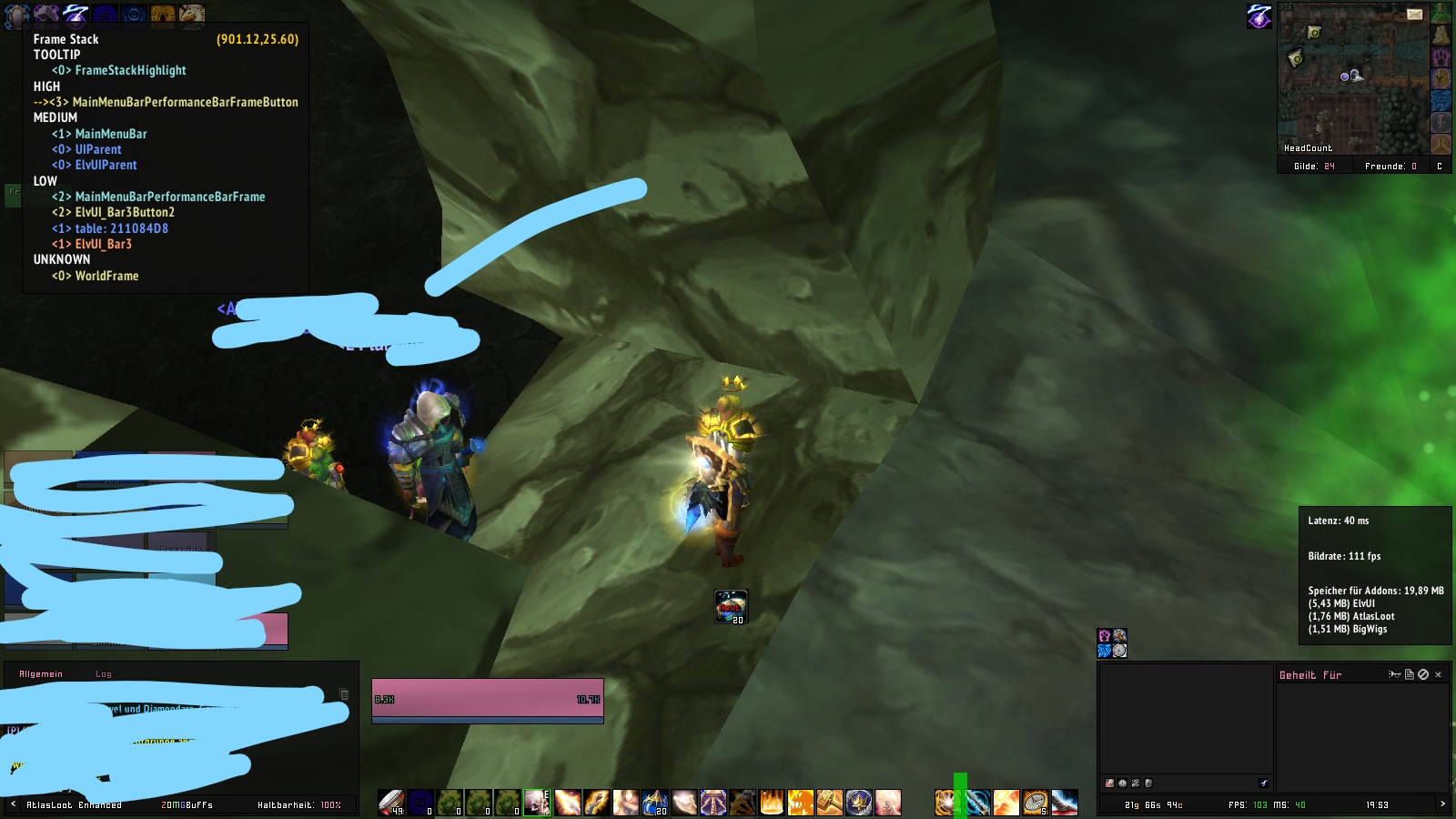 Performance frame from standard UI still visible · Issue #406 · ElvUI ...