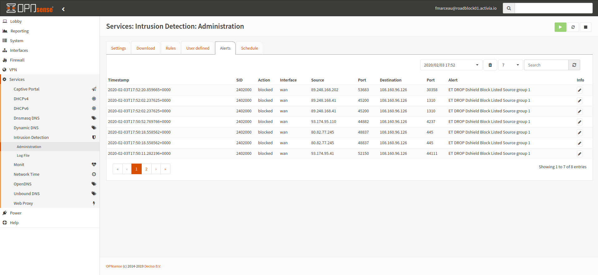 Ips Suricata Syslog Does Not Show All Alerts That Are Listed In The