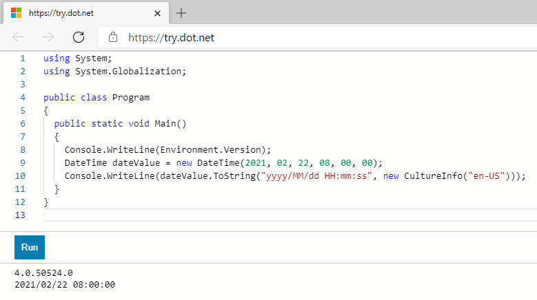 A bug in 'DateTime.ToString(String)' appeared in v5.0.3 · Issue #48656 · dotnet/runtime · GitHub
