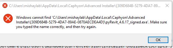 Can't install pyRevit 4.6.22 · Issue #607 · pyrevitlabs/pyRevit · GitHub
