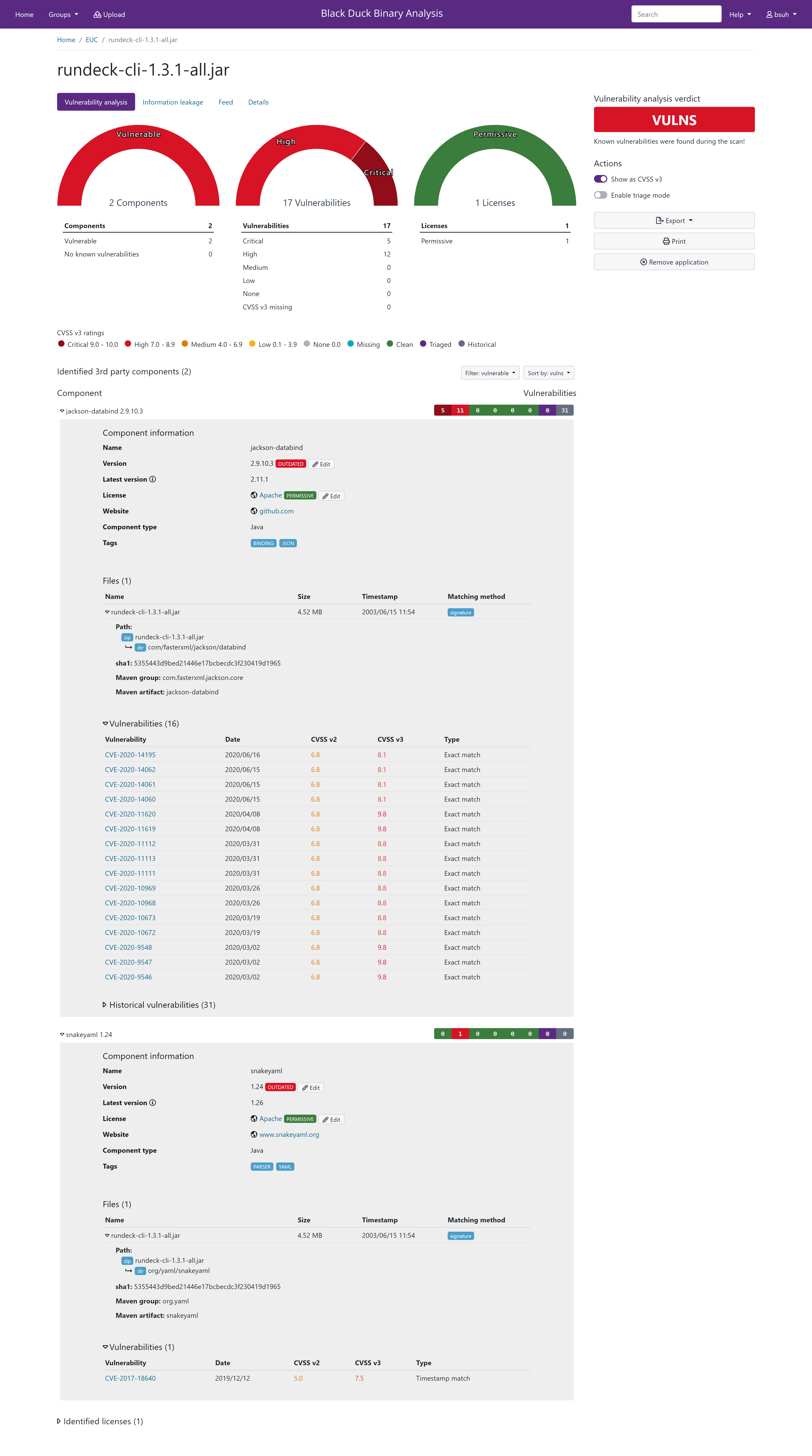 Could you please update these vulnerable components ? · Issue #6250 · rundeck/rundeck · GitHub