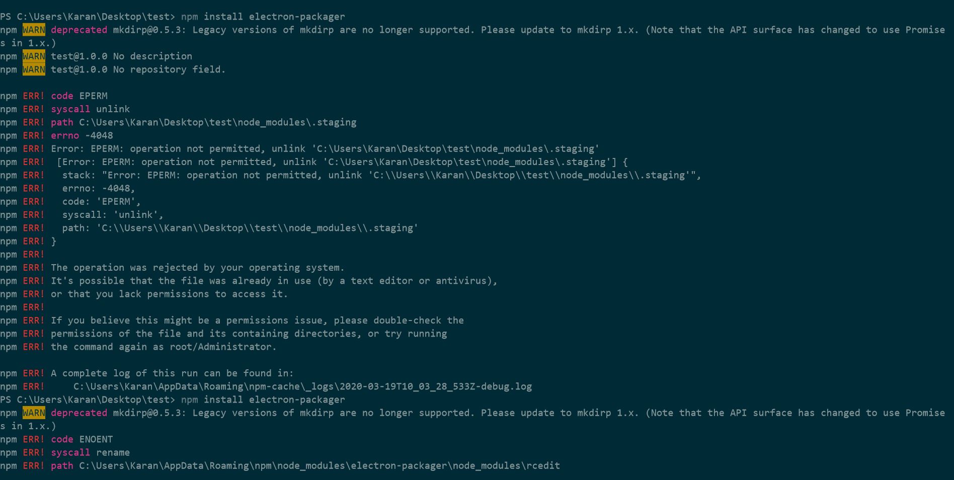 Error with electron-packager · Issue #4799 · electron-userland/electron-builder · GitHub
