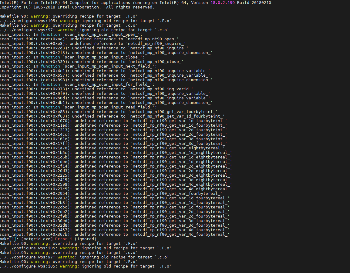 Error when compiling WPS, metgrid.exe is missing · Issue #1713 · wrf-model/WRF · GitHub