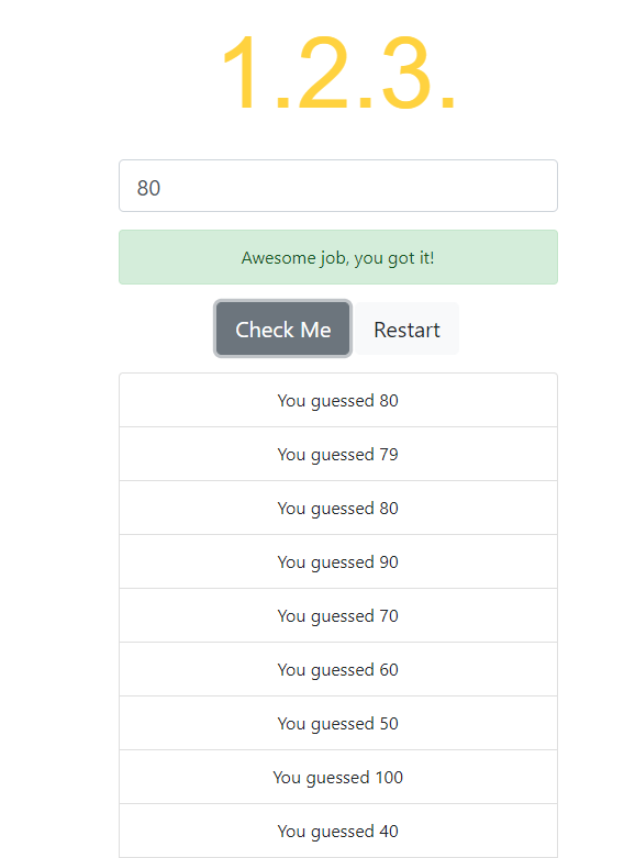 GitHub - CharlesBZ/GuessTheNumberGame: a Web game where the user has to ...