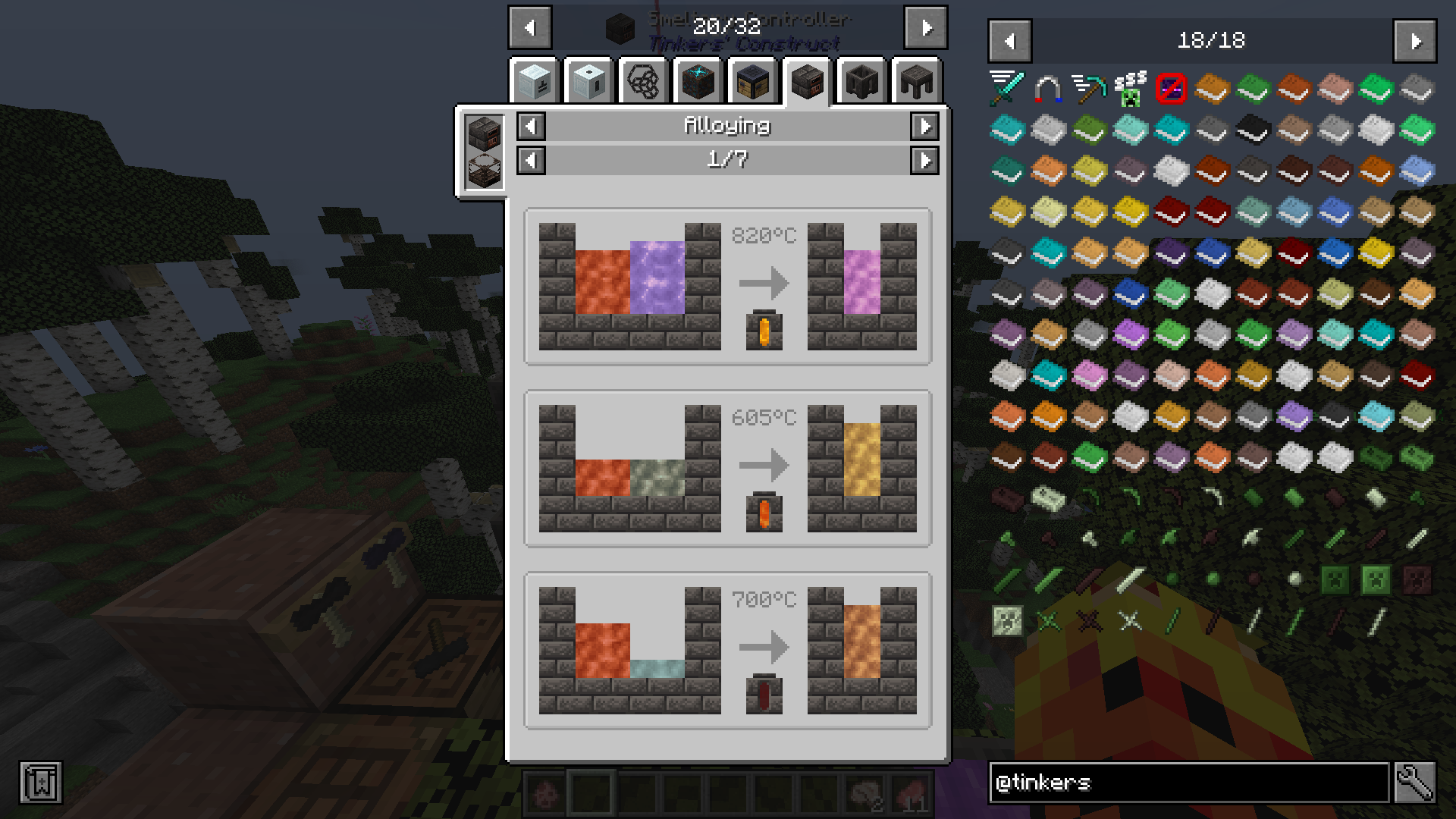 [DEVELOP] JEI on update 240 returns known bug with Tinkers and Create recipes not showing up ...