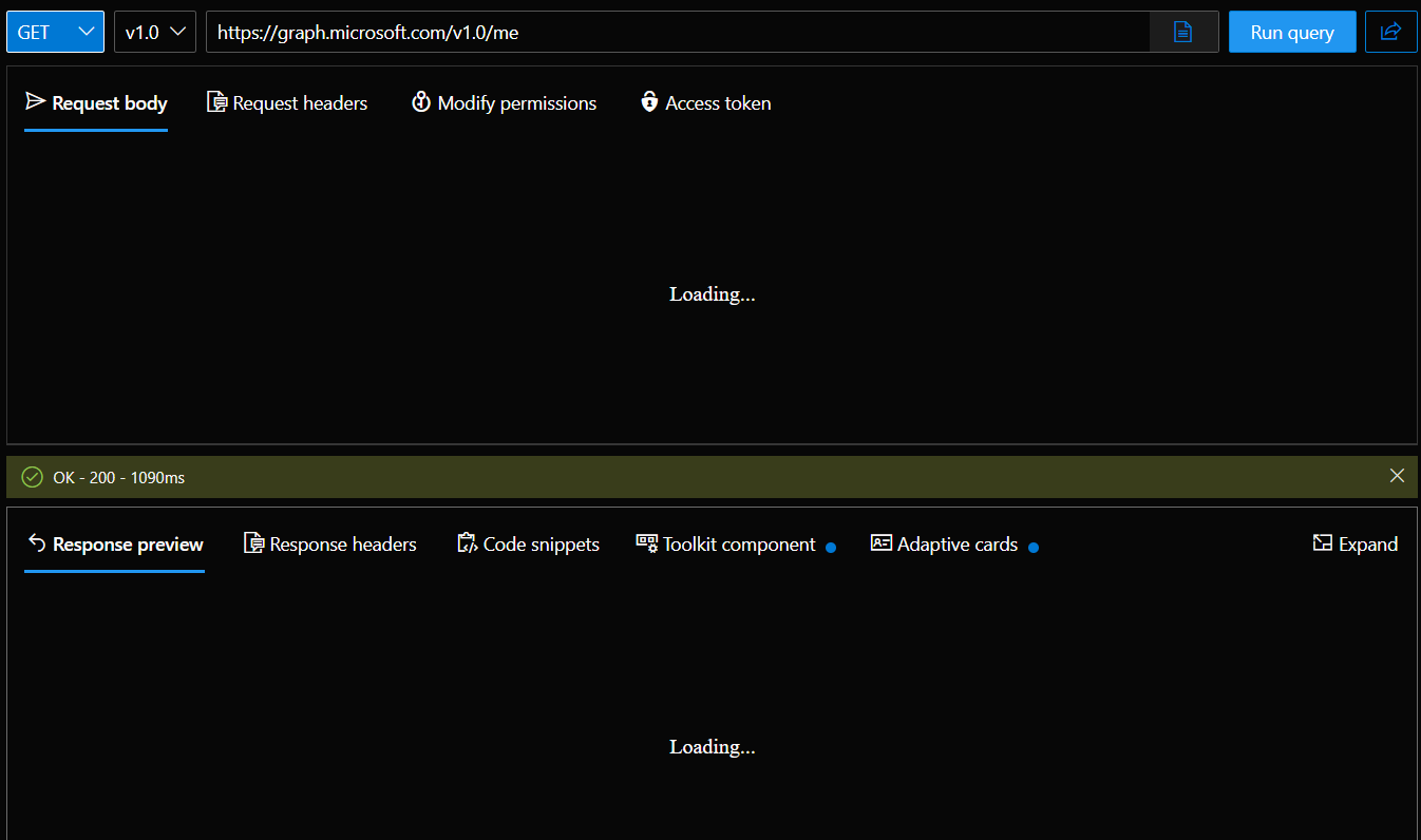 Graph Explorer Stuck on "Loading..." · Issue #2628 · microsoftgraph/microsoft-graph-explorer-v4 ...