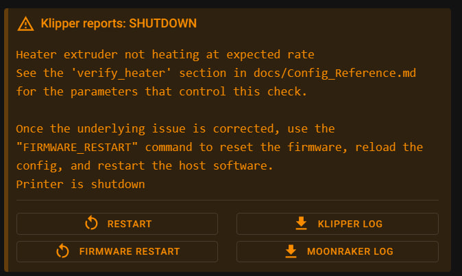 Thermistor error "Heater extruder not heating at expected rate" · Issue #26 · bigtreetech ...