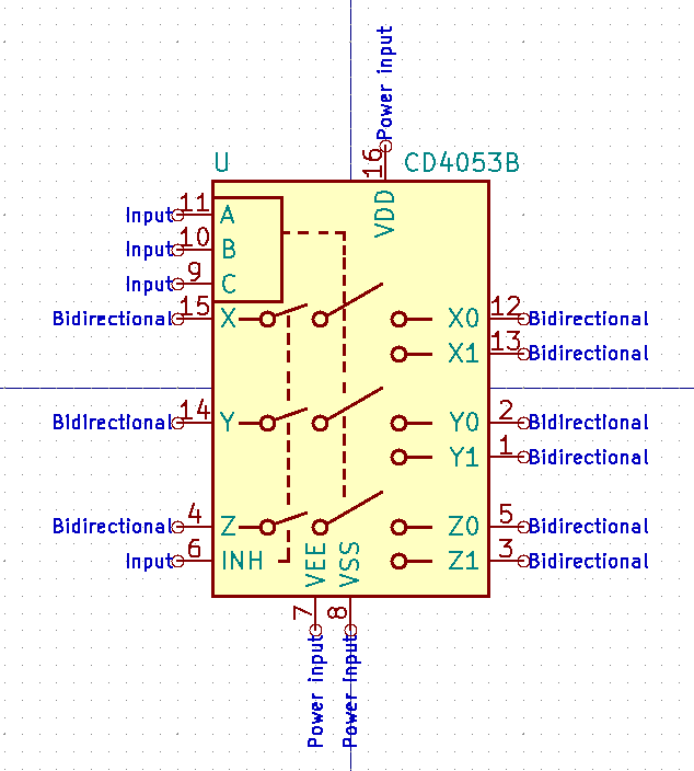 Fix CD4053 pinout (14/15 swapped) (!2378) · Merge requests · KiCad ...