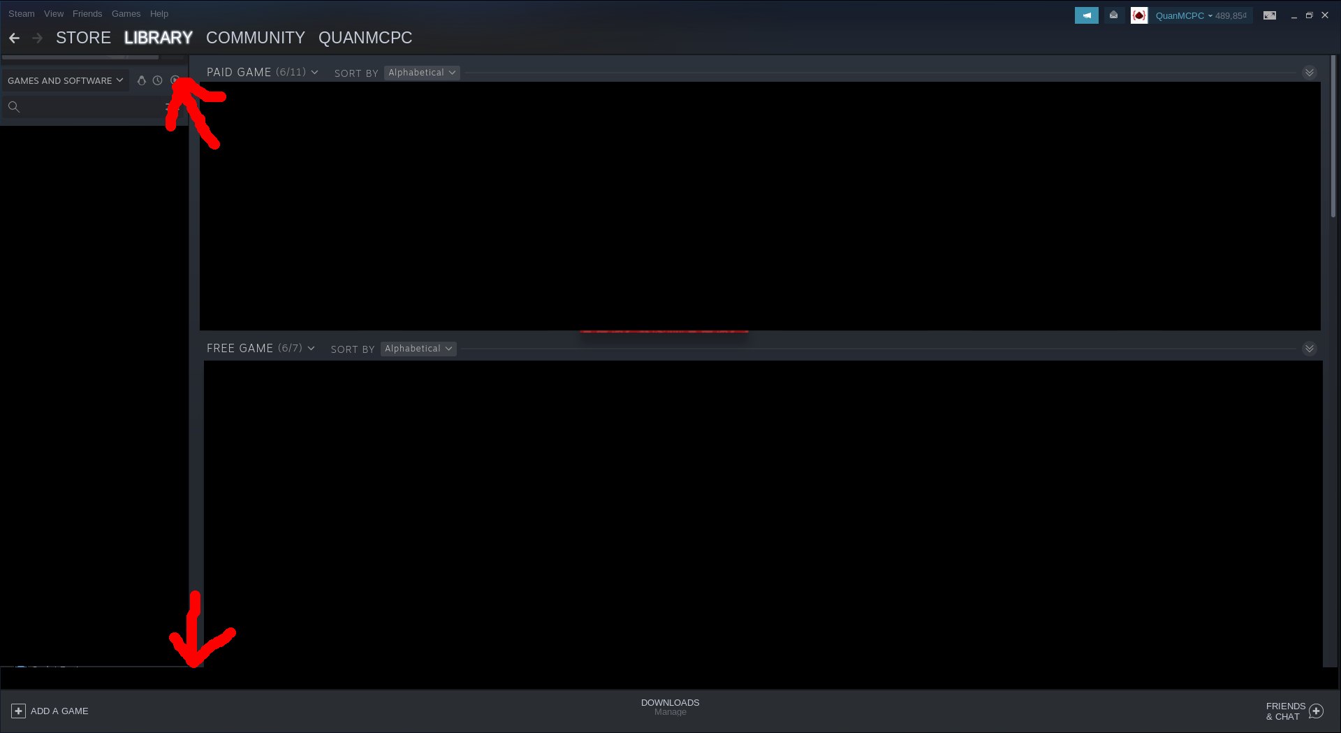 Library Tab Ui Shifted Upward In The March 15th 2023 Update · Issue 9271 · Valvesoftwaresteam 