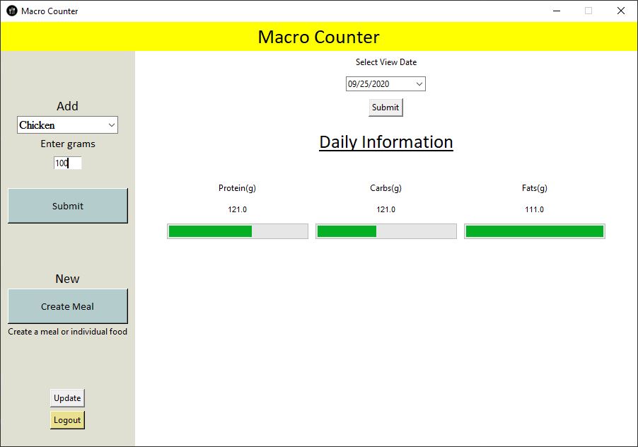 GitHub - natloose/m-tracker: First Project - Macro Tracker