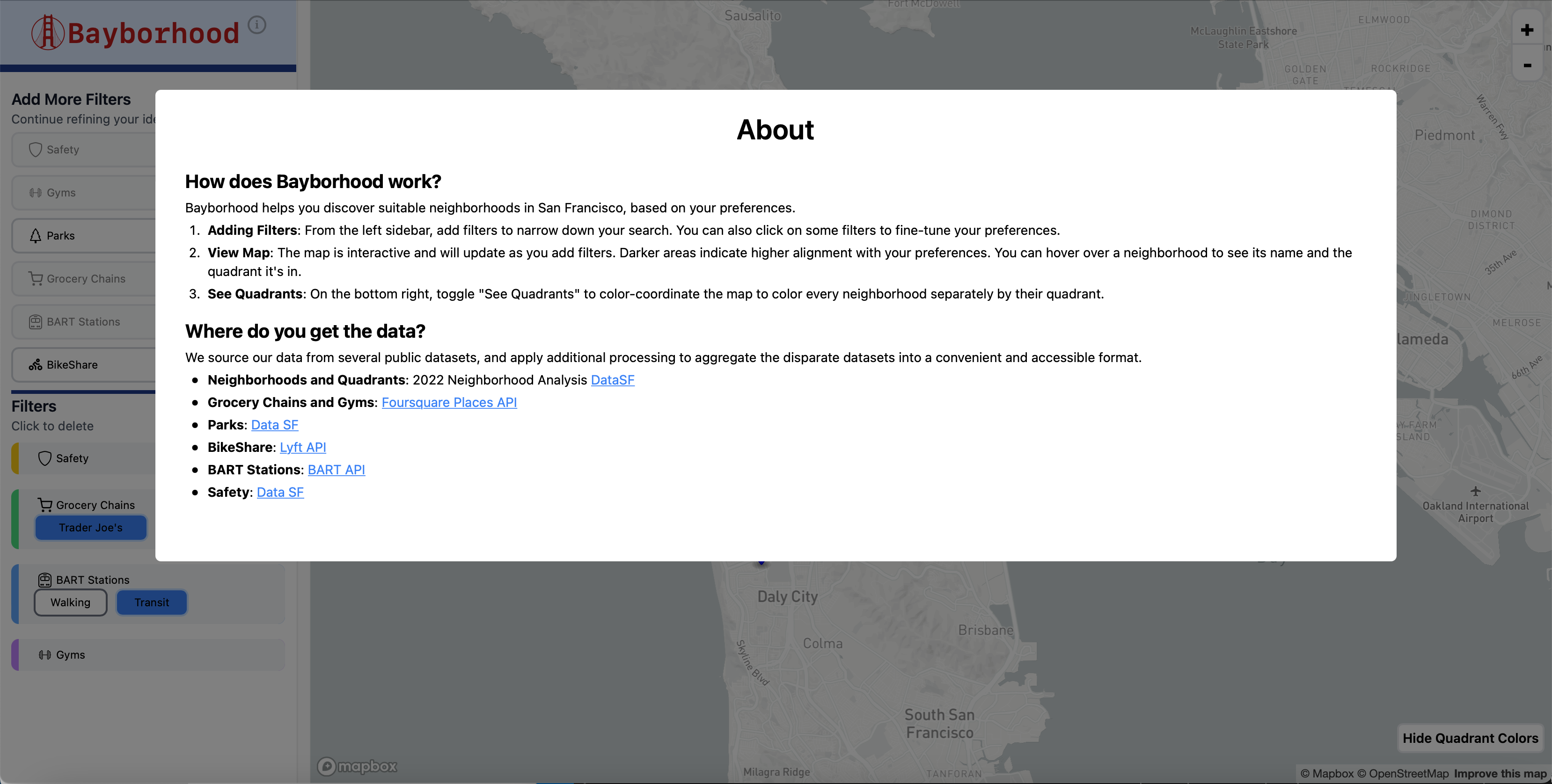 GitHub - ibttf/bayborhood: Find the ideal neighborhood in San Francisco