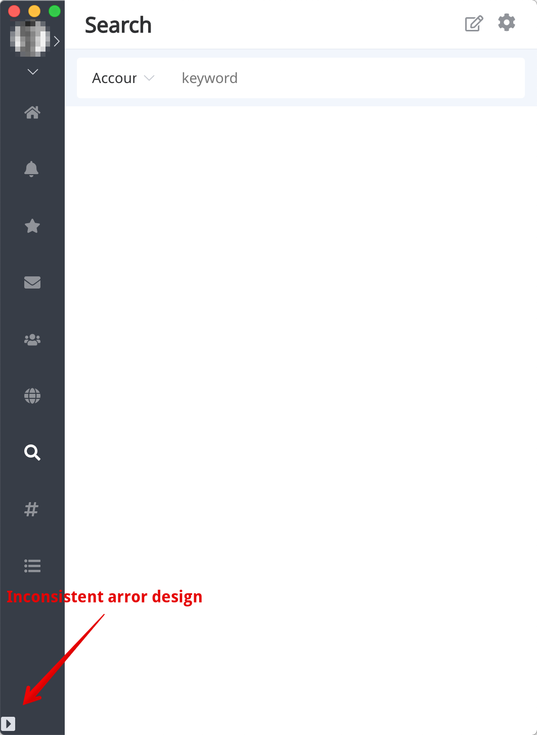 Change arrows for better UI consistency · Issue #793 · h3poteto/whalebird-desktop · GitHub