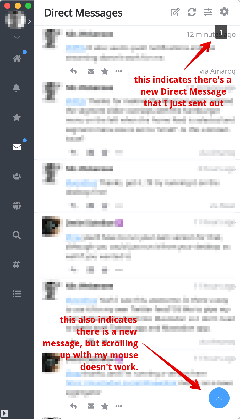 No scrolling after new direct message is sent · Issue #797 · h3poteto/whalebird-desktop · GitHub