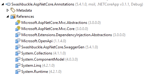 Swashbuckle.AspNetCore.*- Update Microsoft.* references to v3.1.x LTS version so PreEmptive ...