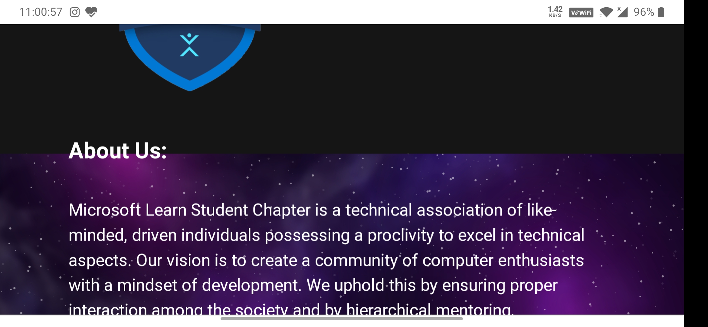 Make the Black background responsive on About Page · Issue #2 · MicrosoftStudentChapter/Techmeet ...