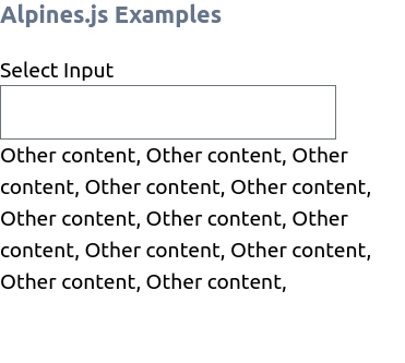 Custom Select Component Tailwind + Alpine.js · Issue #6 · dwyl/learn-alpine.js · GitHub
